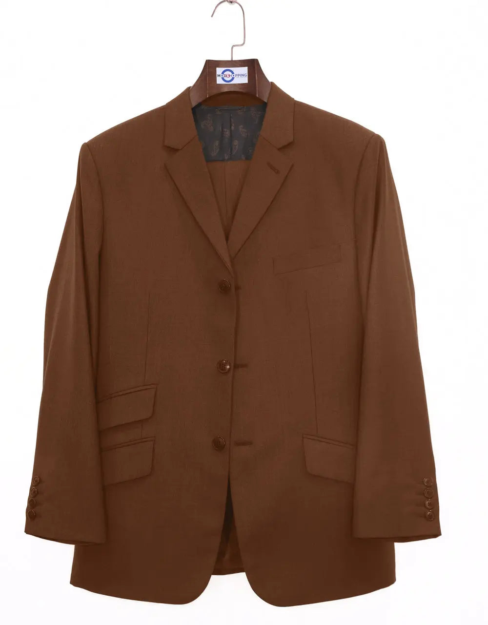 Suit Men's | Essential Burnt Orange 3 Piece Wedding Suit – Mod Shopping ...