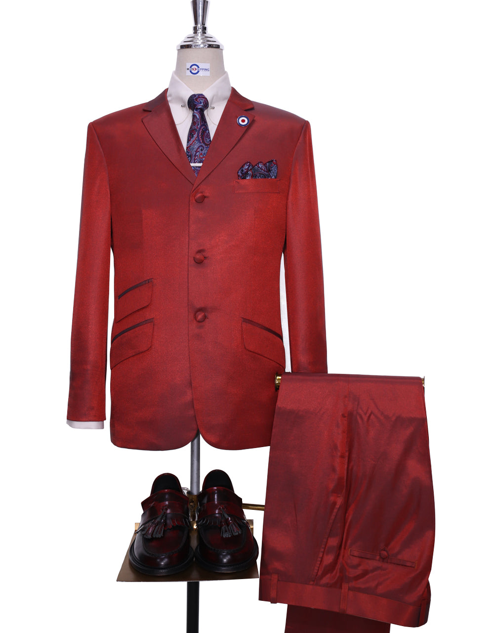 Men's 60s Mod Style Burnt Orange Tonic Suit – Mod Shopping Ltd Partnership.