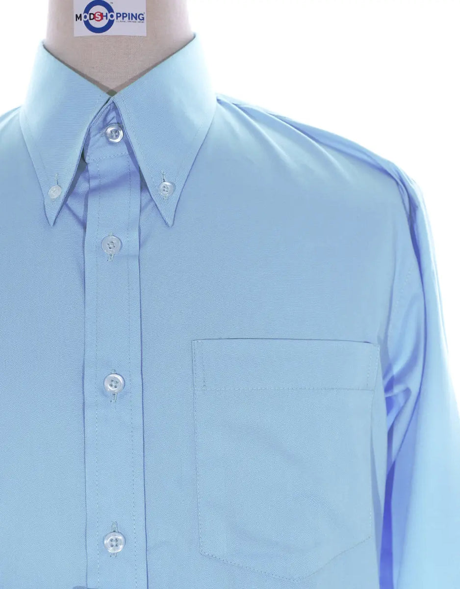 Button Down Shirt - Light Sky Color Shirt for Men's – Mod Shopping Ltd ...