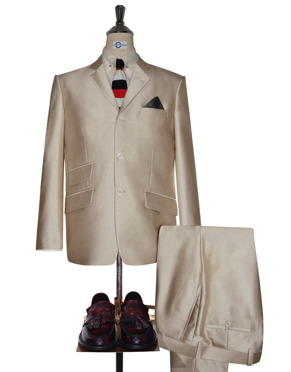 Tonic Suit | 60S Style Pale Gold Tonic Suit For Men – Mod Shopping Ltd ...