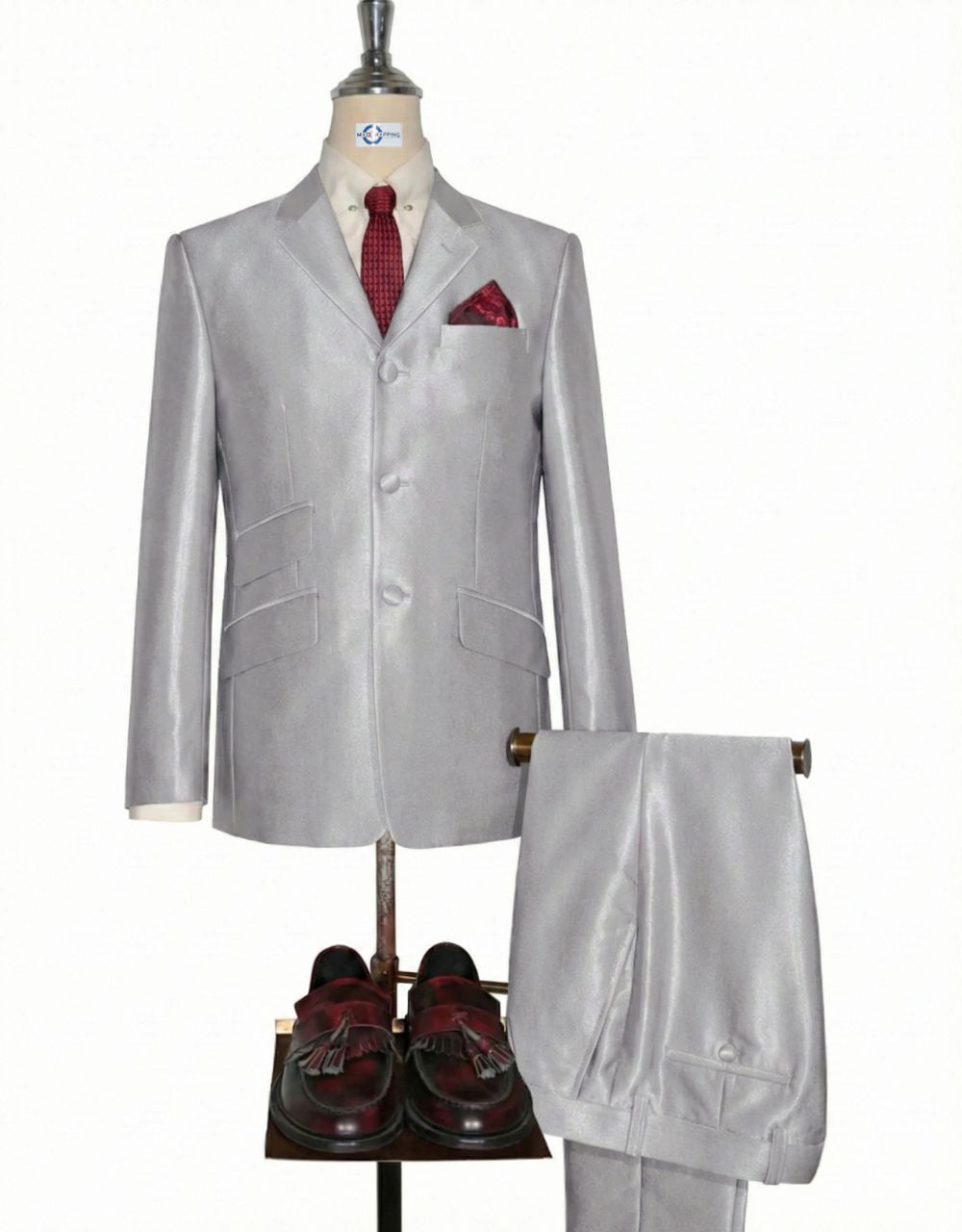 Tonic Suit | 60s Style Light Grey Tonic Suit – Mod Shopping Ltd ...
