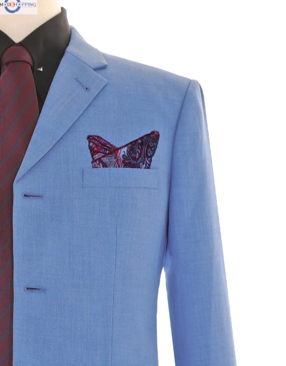 Pale Blue Suit - 60s Mod Clothing Pale Blue Suit Men's – Modshopping ...