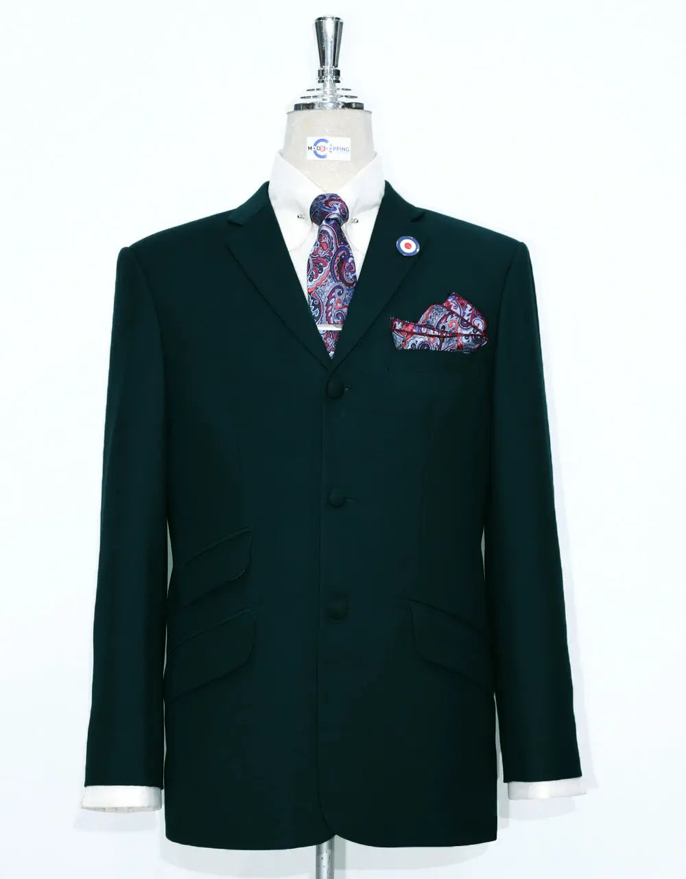 60s Mod Fashion Phthalo Green Wedding Suit - Modshopping – Mod Shopping ...