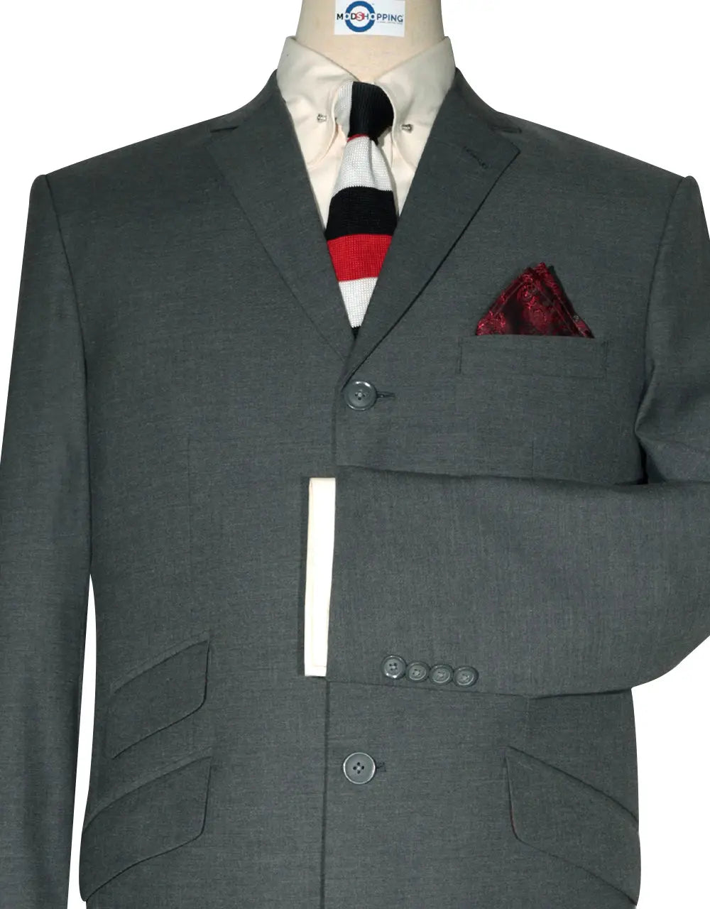 Mod Suit - 60s Style Medium Grey Suit – Mod Shopping Ltd Partnership.