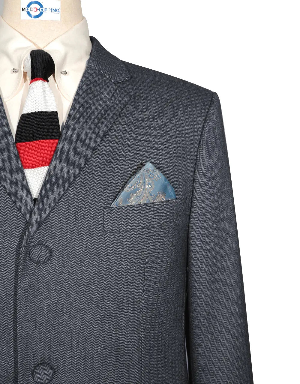 Mod Suit - Brown Grey Herringbone Tweed Suit – Mod Shopping Ltd ...