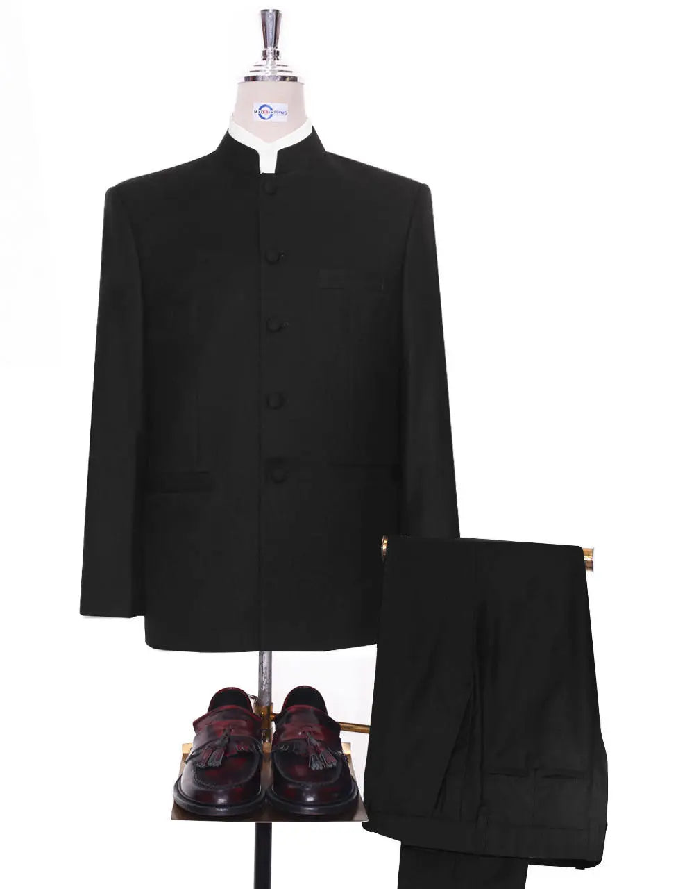 Mod Suit | Black Nehru Suit For Men - Modshopping – Mod Shopping Ltd ...