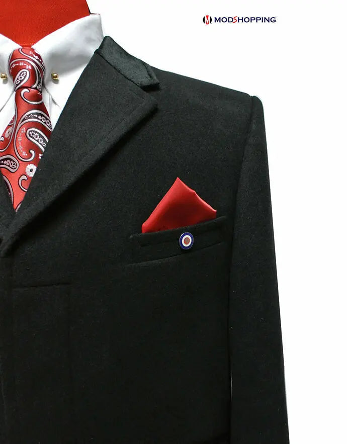 Original 60s Mod Black Long Mens Winter Overcoat – Mod Shopping Ltd ...