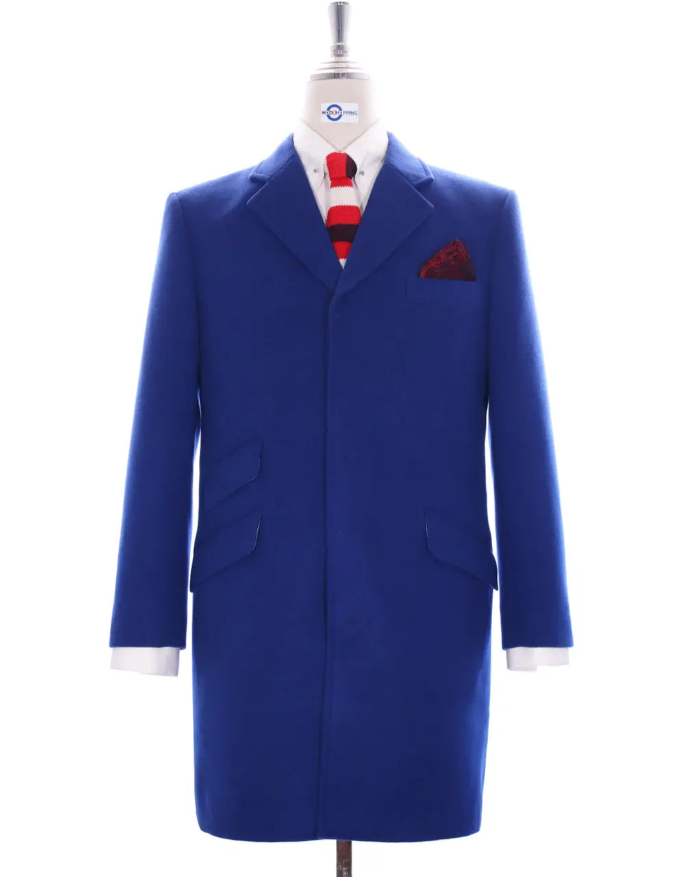 Overcoat | Blue Winter Long Overcoat for men – Mod Shopping Ltd ...