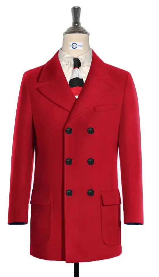 Vintage Style Men's Pea Coat - Modshopping – Mod Shopping Ltd Partnership.