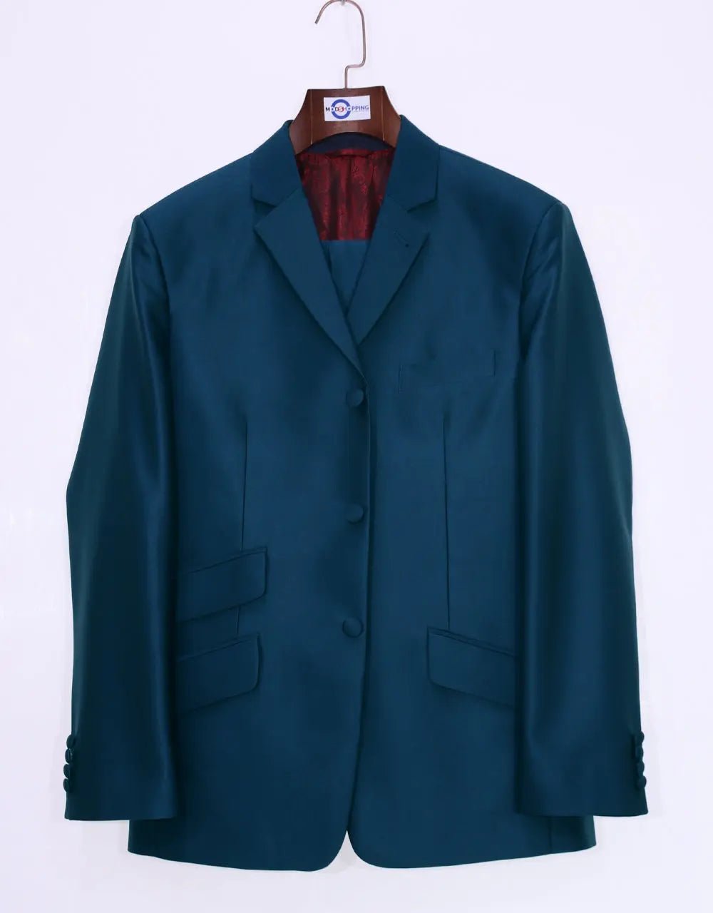 Tonic Suit | 60s Mod Style Peacock Blue Tonic Suit Men's – Modshopping ...