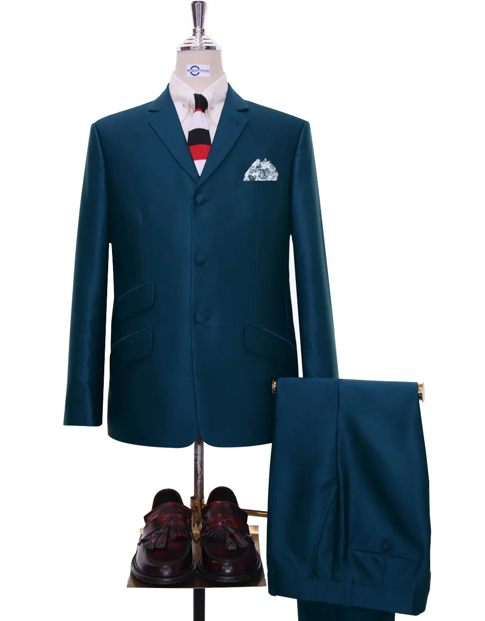 Tonic Suit | 60s Mod Style Peacock Blue Tonic Suit Men's – Mod Shopping ...