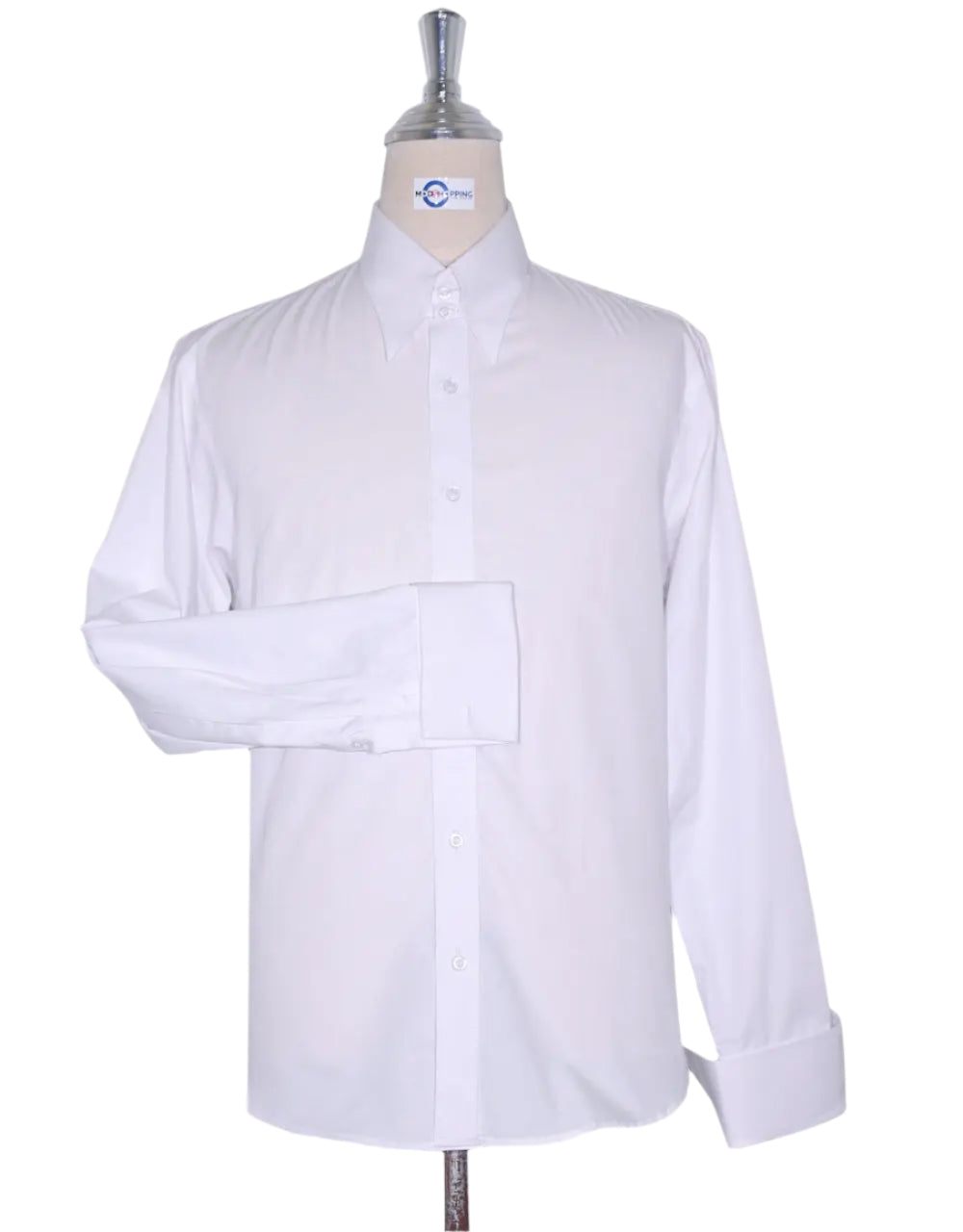 Tab Collar Shirt | White Tab Collar Shirt – Mod Shopping Ltd Partnership.