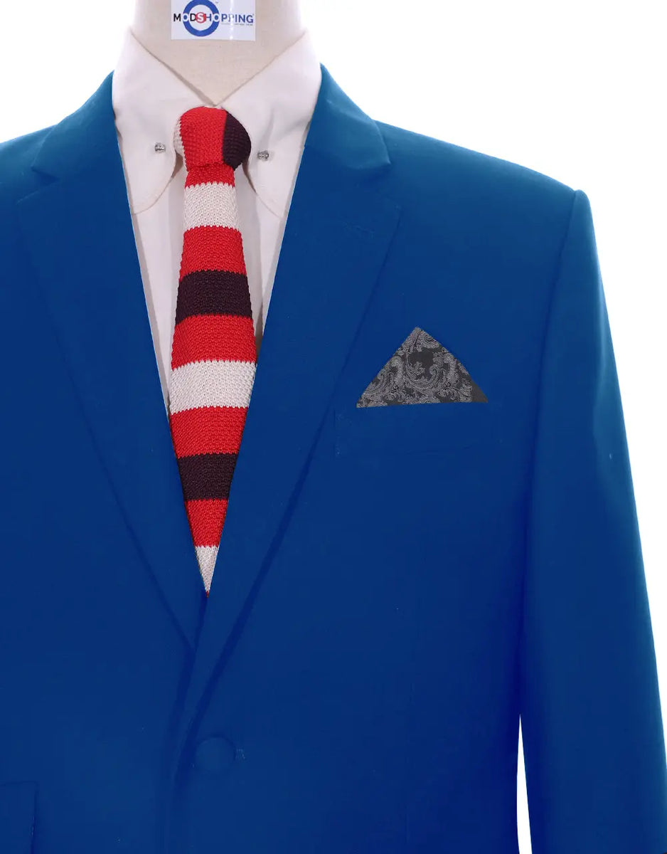 Two Button Suit - Royal Blue Suit – Modshopping Clothing