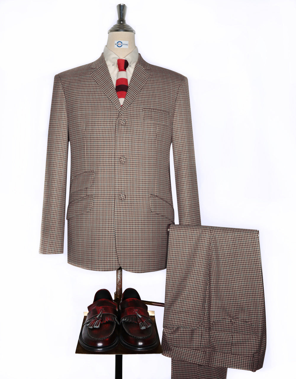 60s Vintage Style Brown Goldhawk Suit for Men – Mod Shopping Ltd ...