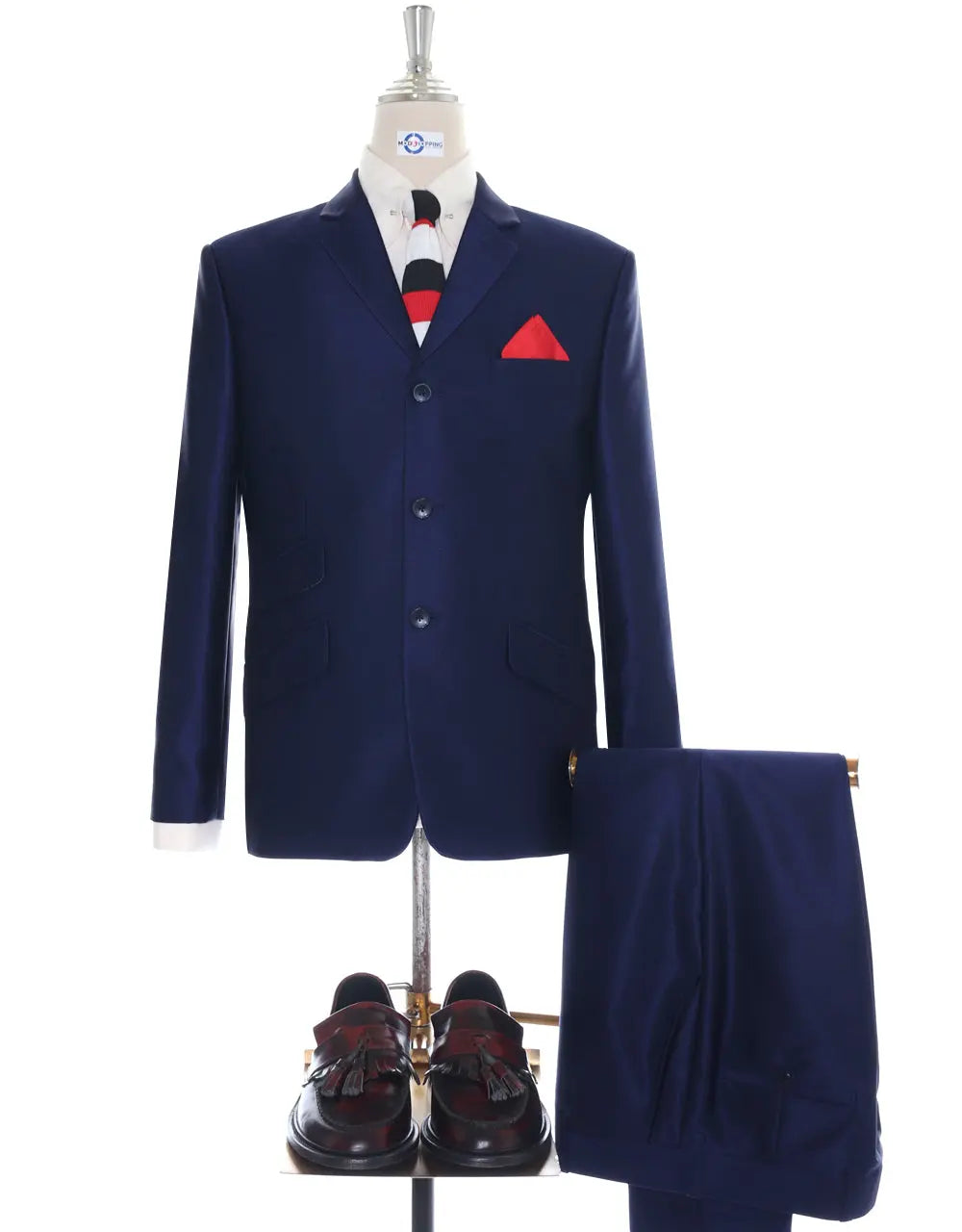 Men's Tonic Suit | 60s Style Navy Blue Tonic Wedding Suit – Mod ...