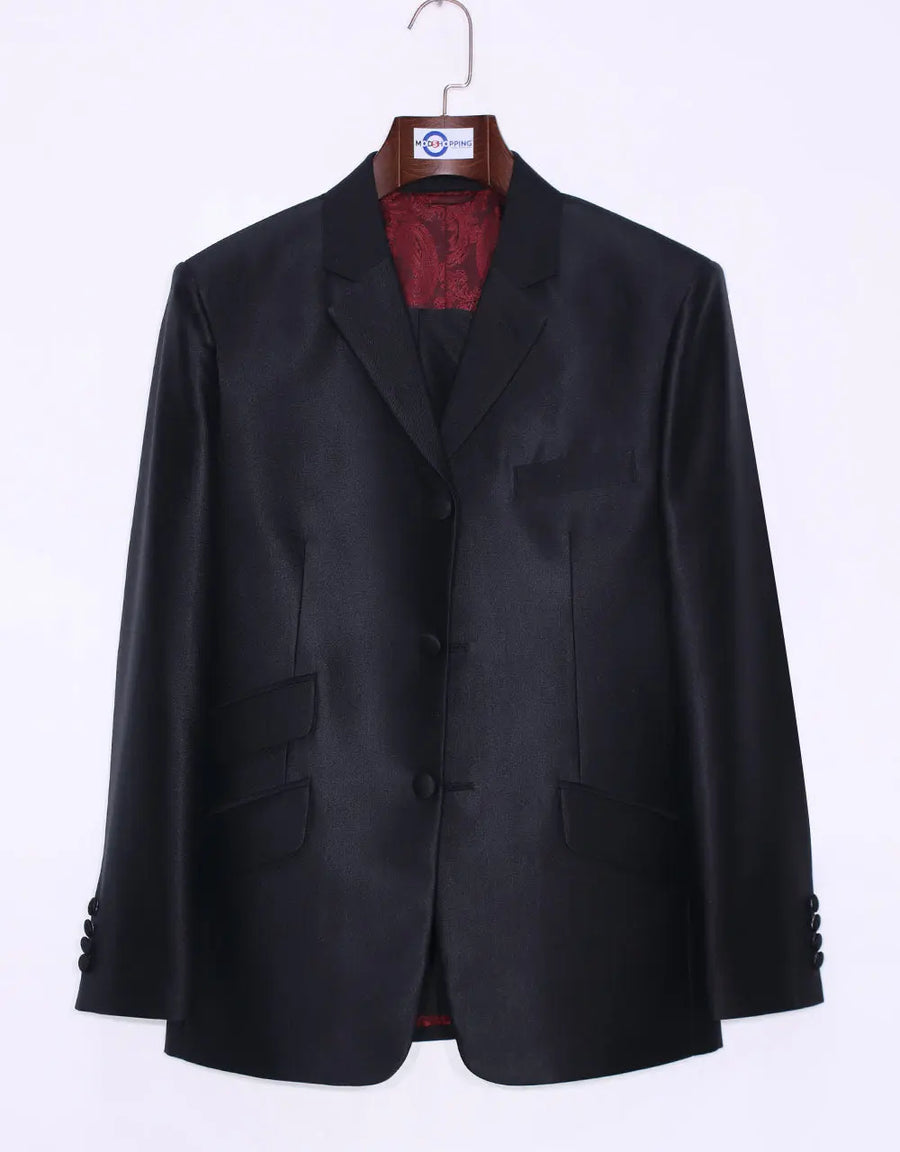 Mod Tonic Suit | Essential Black Tonic Wedding Suit Men's – Mod ...