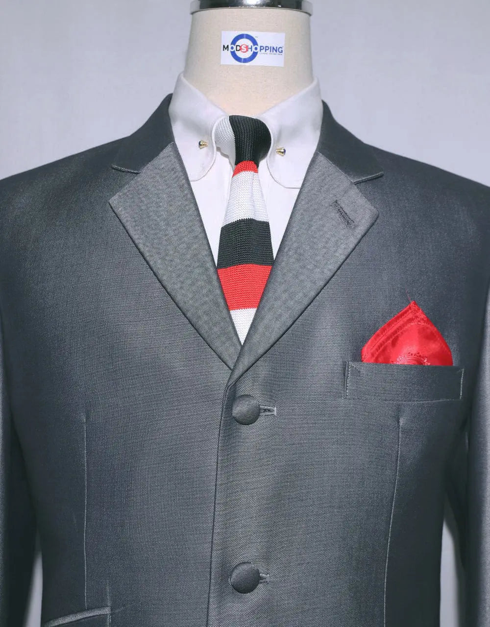 Wedding Suit | 60s Vintage Style Silver Tonic Suit – Modshopping Clothing