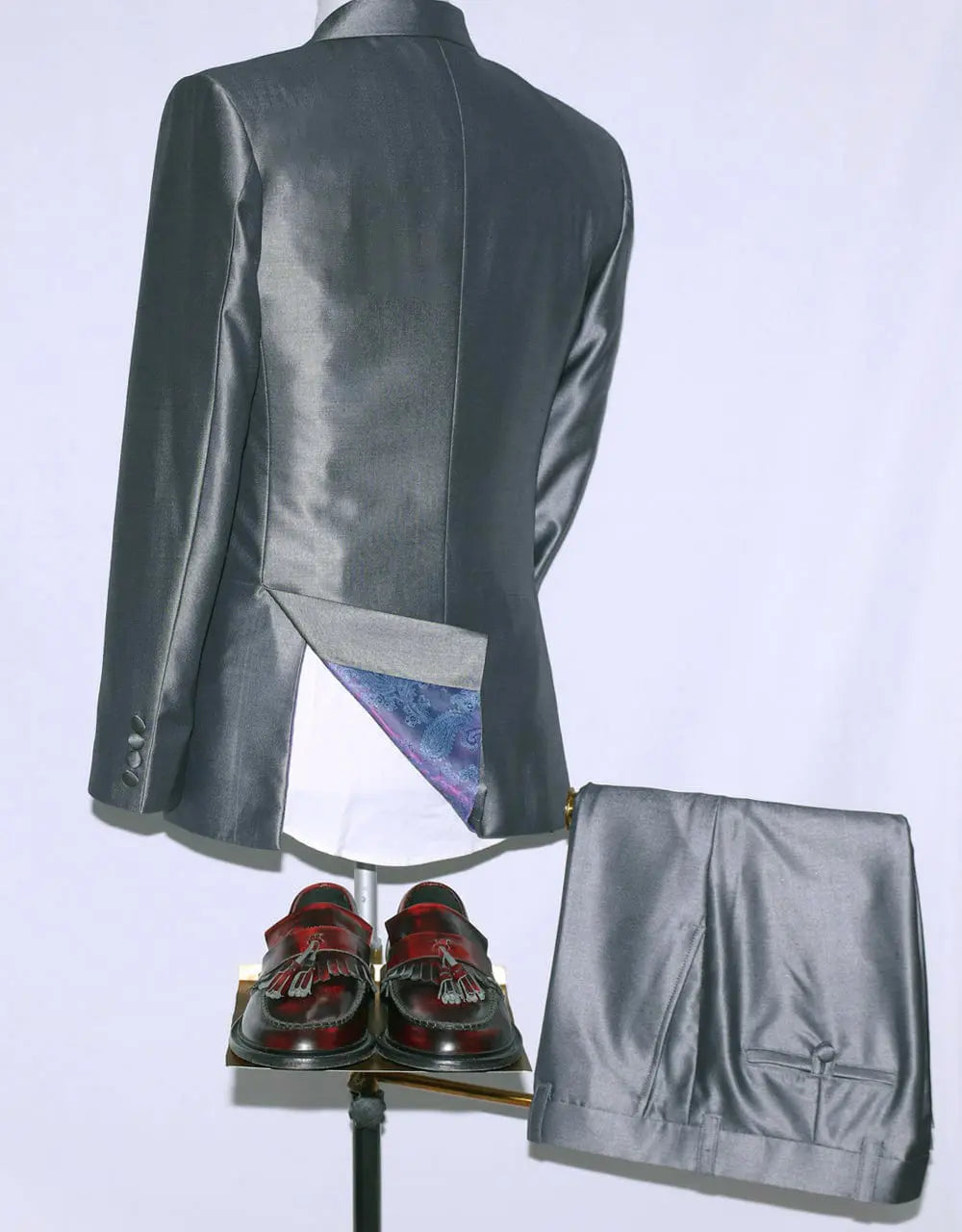 Wedding Suit | 60s Vintage Style Silver Tonic Suit – Modshopping Clothing