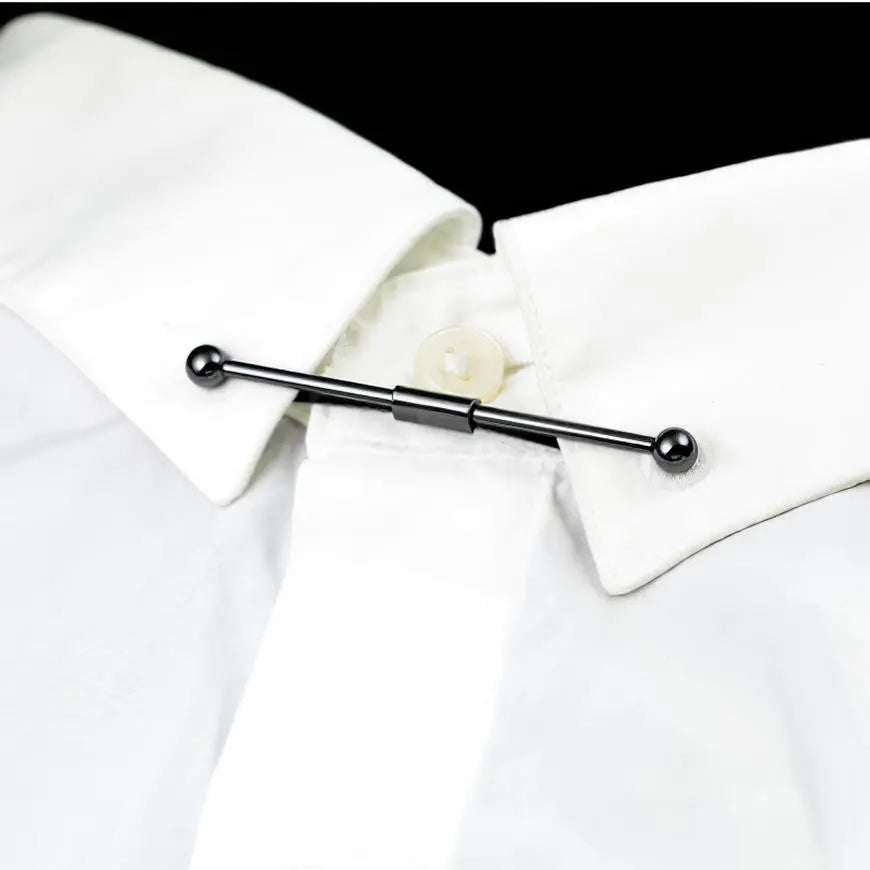 Black Metal Collar Clip Shirt For Men's – Mod Shopping Ltd Partnership.