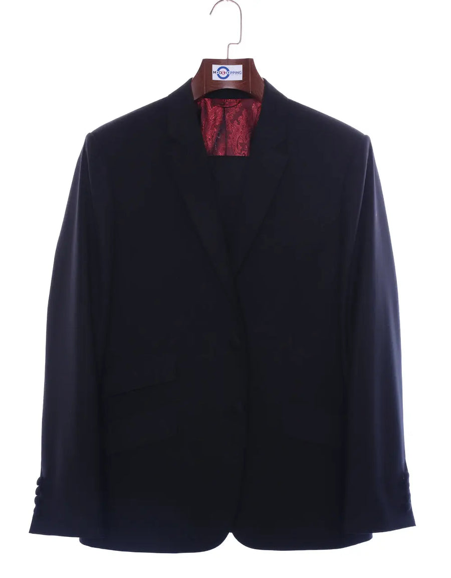 Two Button Suit - Black Suit for Men – Modshopping Clothing